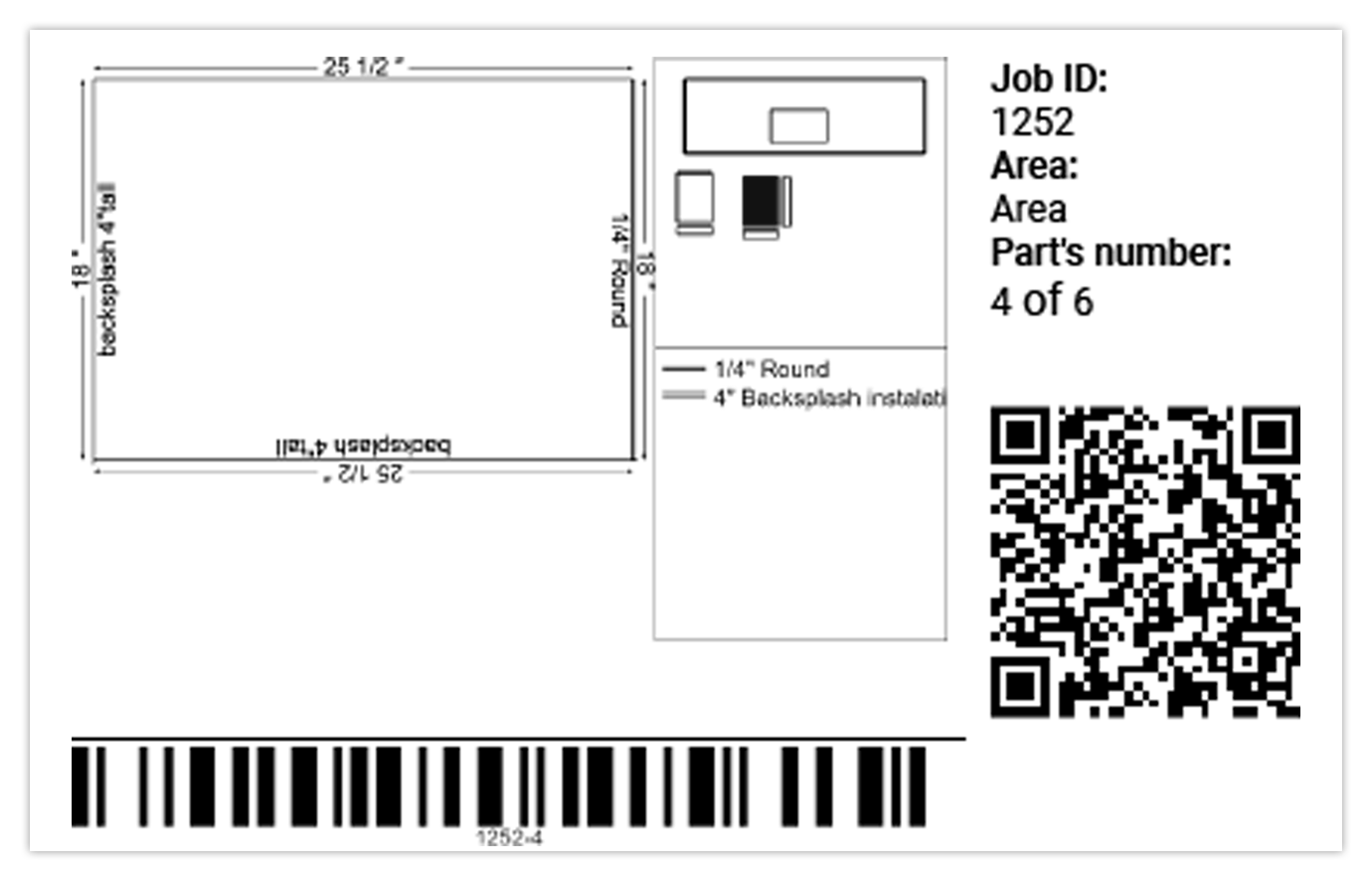 Label for Countertops Fabricators - Easy Stone Shop